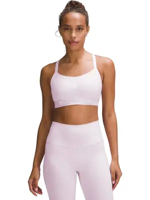 Lululemon Lululemon Super-Soft Adjustable Recovery Bra Light Support Meadowsweet Pink