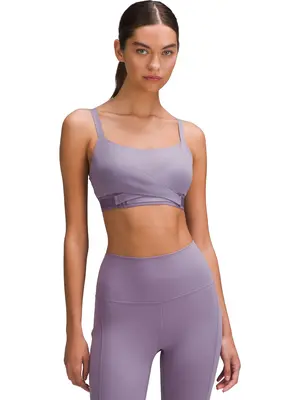 Lululemon Lululemon Super-Soft Adjustable Recovery Bra Light Support Purple Ash