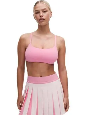 Lululemon Wunder Train Strappy Racer Bra Candy Cloud