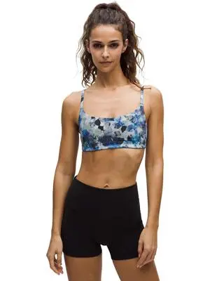 Lululemon Wunder Train Strappy Racer Bra - Opulent Floral Blue Multi