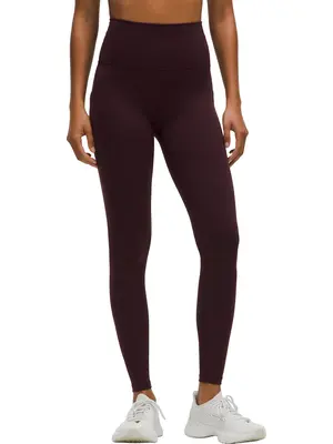 Lululemon Wunder Train High-rise Tight With Pockets 28" Goodnight Plum