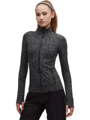 Lululemon Define Jacket Mini Filigree Lace Grey Multi