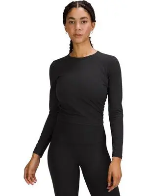 Lululemon Ribbed Long-sleeve Top - Black