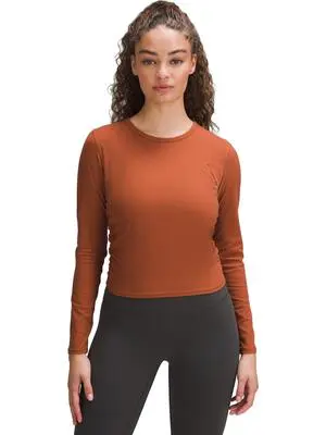 Lululemon Ribbed Long-sleeve Top - Sable