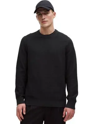 Lululemon Textured Knit Crewneck Sweater - Heathered Black