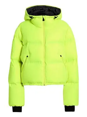 Aztech Mountain Minnie Nuke Cropped Quilted Down Ski Jacket - Bright Yellow