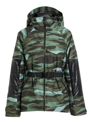 HOLDEN Quilted Camouflage-print Ski Jacket - Army Green