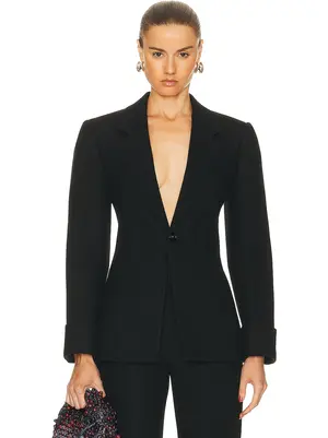 BOTTEGA VENETA Bottega Veneta Structured Double Melange Jacket