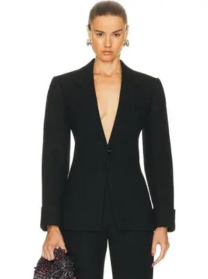 BOTTEGA VENETA Bottega Veneta Structured Double Melange Jacket