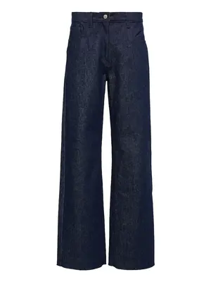 Magda Butrym High-rise Straight Leg Jeans - Blue