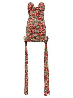 Magda Butrym Floral Ruched Minidress - Multicoloured