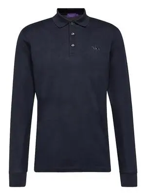 Ralph Lauren Purple Label Cotton Piqué Polo Shirt - Blue