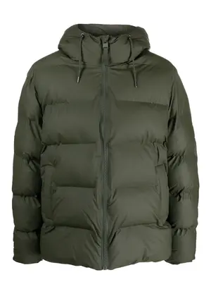 Rains Hooded Padded Jacket - Green