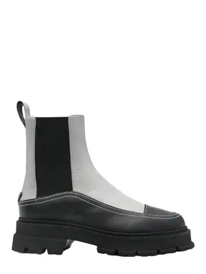 Emporio Armani 55mm Panelled Ankle Boots - Black