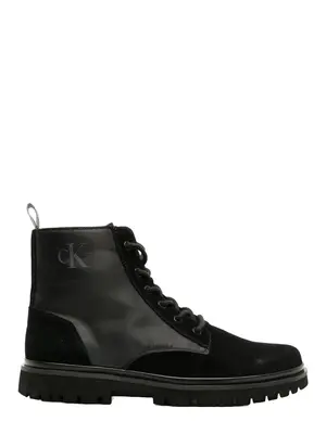 Calvin Klein Eva Panelled Ankle Boots - Black