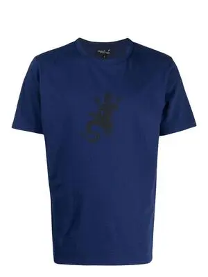 AGNÈS B. Lizard Cotton T-shirt - Blue