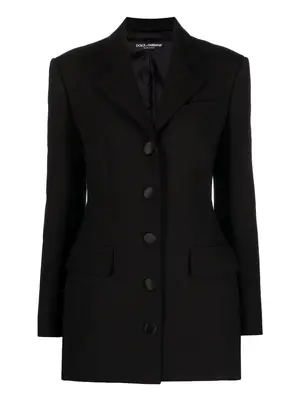 DOLCE & GABBANA Dolce & Gabbana Single-Breasted Virgin Wool Blazer