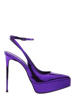 LE SILLA Uma 140mm Platform Pumps - Purple