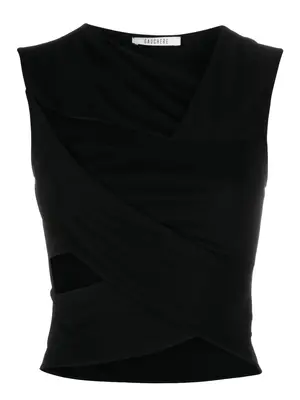 GAUCHERE Gauchère Asymmetric Cutout Crop Top