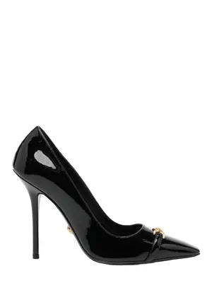 Versace 110mm Patent-finish Leather Pumps - Black