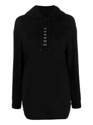 Emporio Armani Logo Hoodie - Black