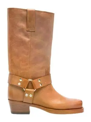 Paris Texas Roxy 50mm Leather Boots - Brown