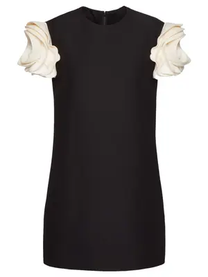 Valentino Garavani Crepe Couture Minidress - Black