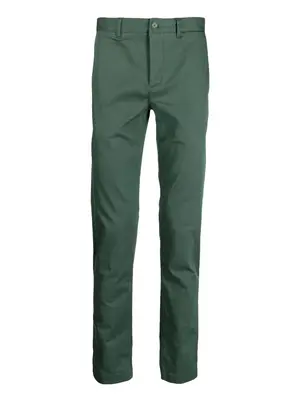 Lacoste Mid-rise Slim-cut Trousers - Green