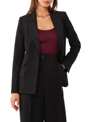1.State Straight Fit Blazer - Rich Black