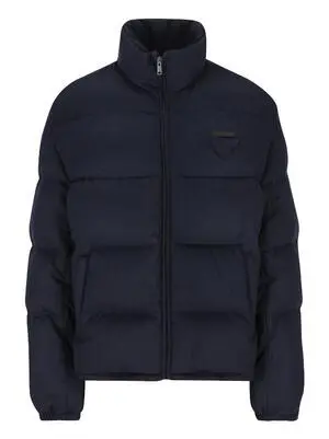Prada Re-nylon Down Jacket - Blue