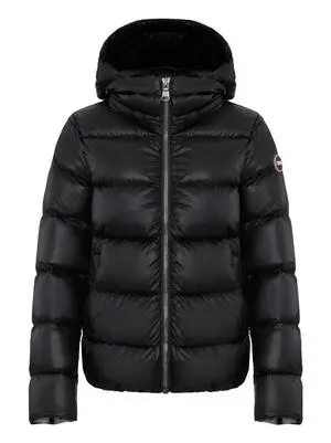 COLMAR Hooded Down Puffer Jacket - Black-dark Steel