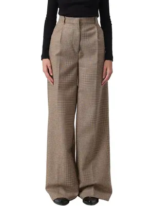 MSGM MSGM Wool Checked Pants Beige