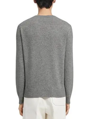 Zegna ZEGNA Cashmere Crewneck Sweater Grey