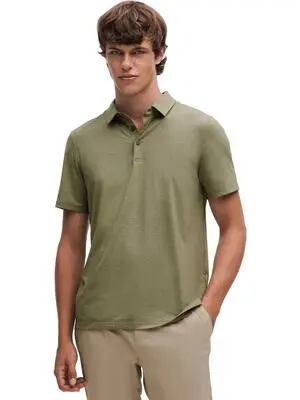 Lululemon Evolution Short-Sleeve Polo Shirt Heathered Bay Leaf