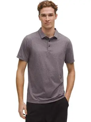 Lululemon Evolution Short-Sleeve Polo Shirt Heathered Sequoia