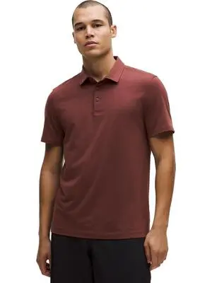 Lululemon Evolution Short-Sleeve Polo Shirt Red Merlot