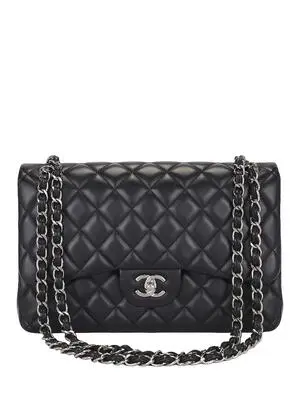 CHANEL Lambskin Jumbo Double Flap Bag