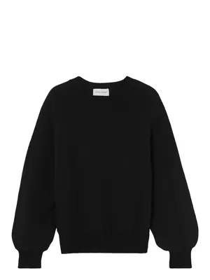 HIGH SPORT Lara Cotton Sweater - Black