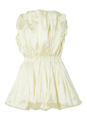 Tove Raynara Strapless Satin Top - Off-white
