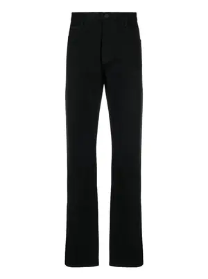 Giorgio Armani Mid-rise Straight Jeans - Black