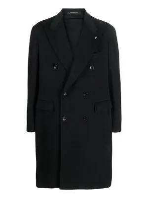 TAGLIATORE Logo-plaque Double-breasted Coat