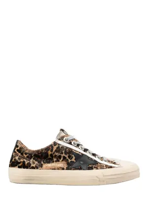GOLDEN GOOSE Leopard-print Sneakers - Brown