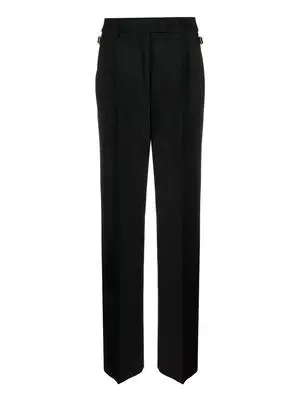 PT TORINO Pressed-crease Straight-leg Trousers - Black