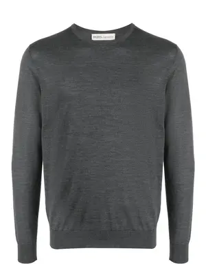 MODES GARMENTS Fine-knit Merino Wool Jumper - Grey