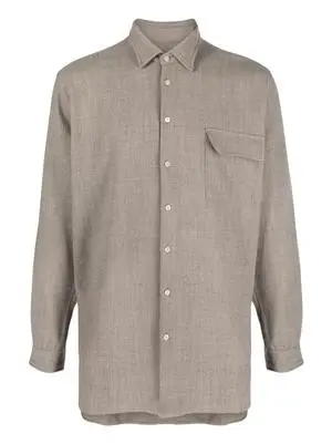 PAURA Flap-pocket Button-up Shirt - Neutrals