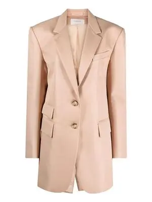 Sportmax Notched-lapels Single-breasted Blazer - Neutrals