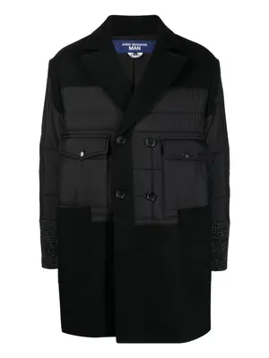 Junya Watanabe Panelled Padded Coat - Black