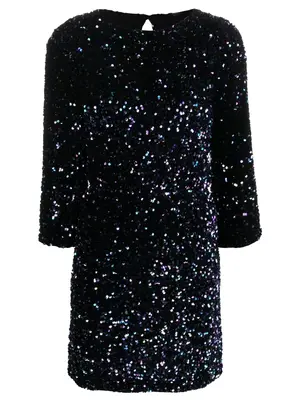 Seventy Sequin-embellished Minidress - Black