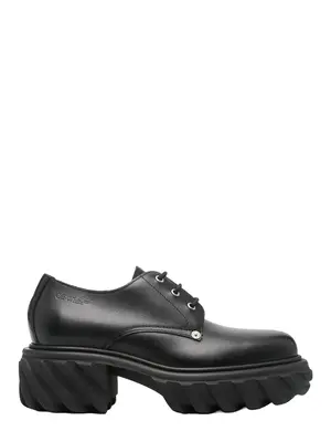Off-White Exploration Leather Derby Shoes - Black