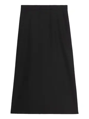 Balenciaga A-line Flared Mid-calf Skirt - Black